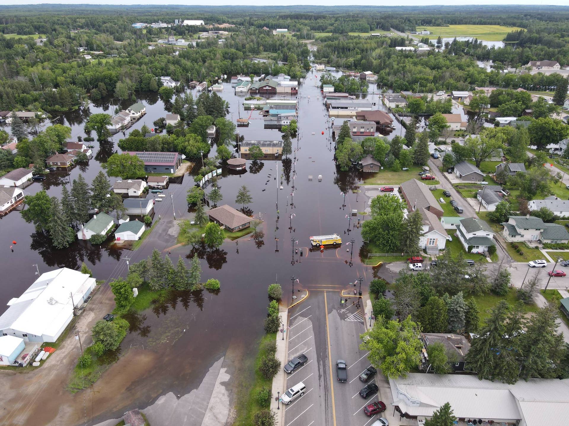 Photos: Small town of Cook underwater, emergency declared - Bring Me ...