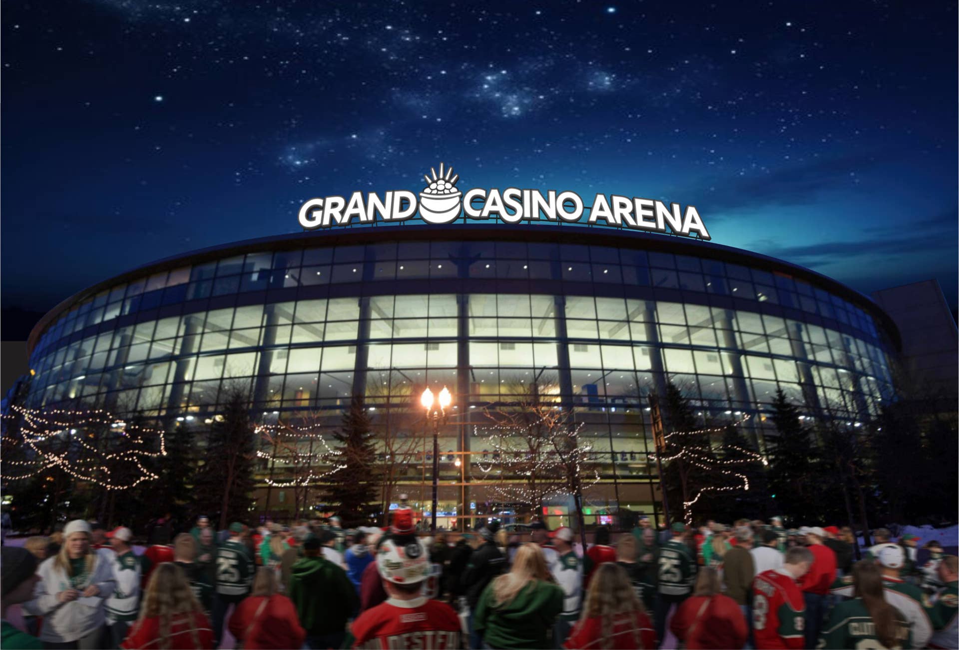 It's officially Grand Casino Arena as Xcel Energy Center sign comes ...