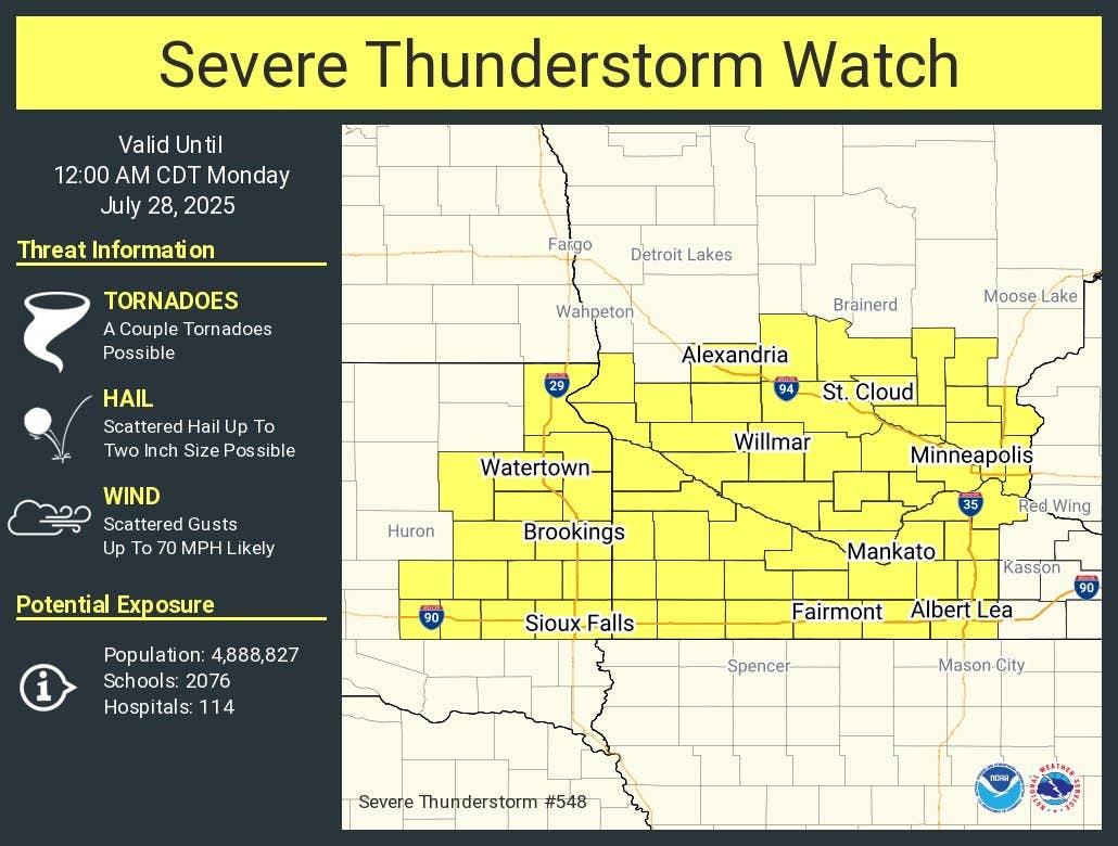 Severe thunderstorm: Storms explode, causing power outages in Twin ...