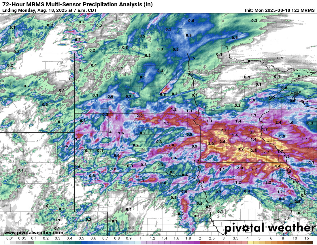 Rain totals in Minnesota: Up to 10 inches recorded in weekend deluge ...