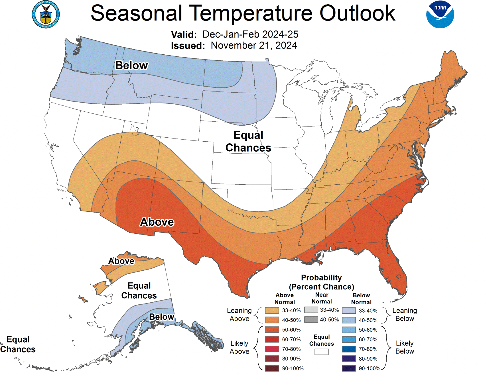 'Cold air outbreak' to start December; NOAA updates 3-month winter ...