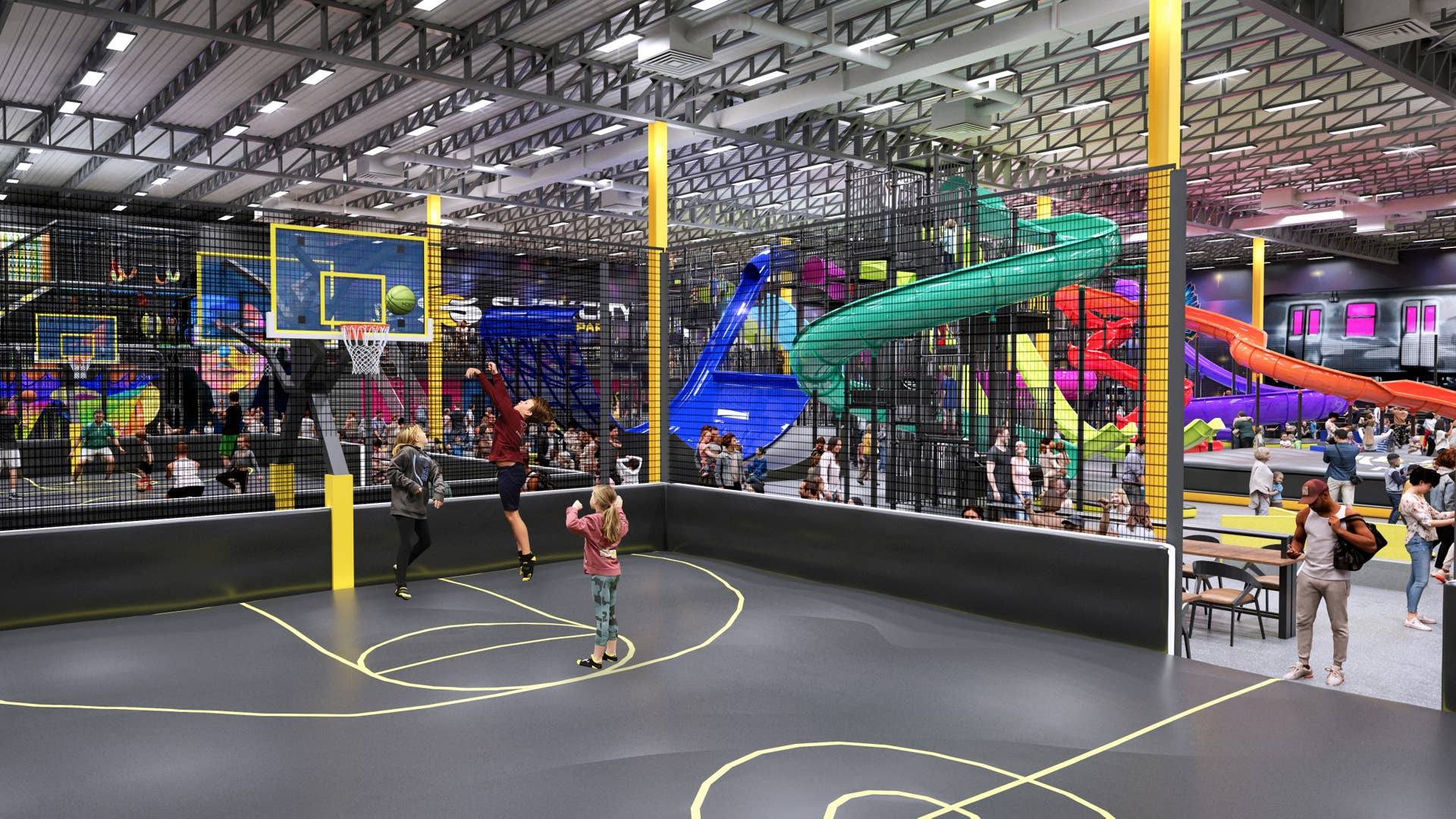 Slick City Action Park, an indoor park with 14 slides, will open first ...