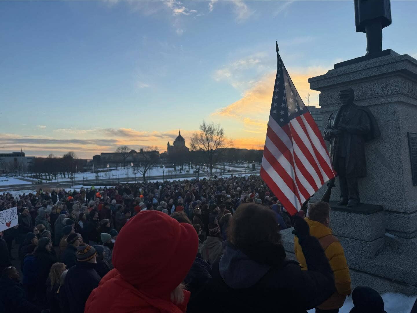 What happened during Friday night anti-ICE protest in downtown ...