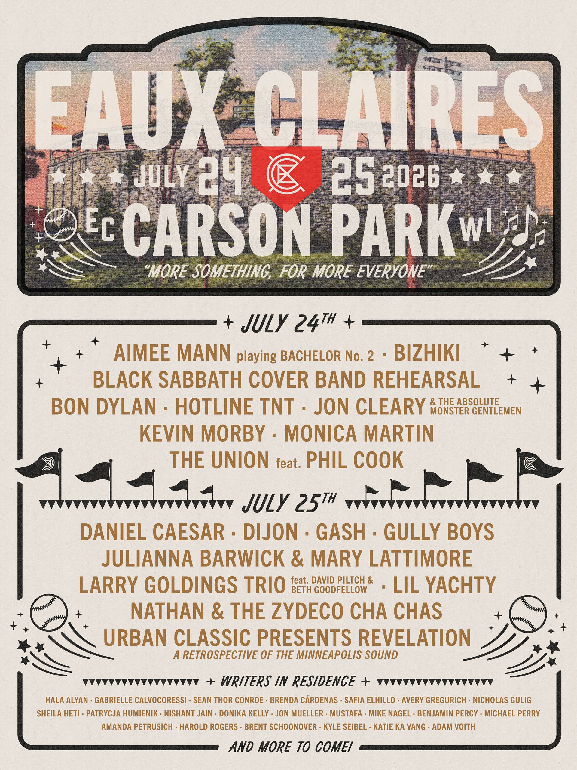 Bon Iver's Eaux Claires Festival unveils lineup for its 2026 return ...