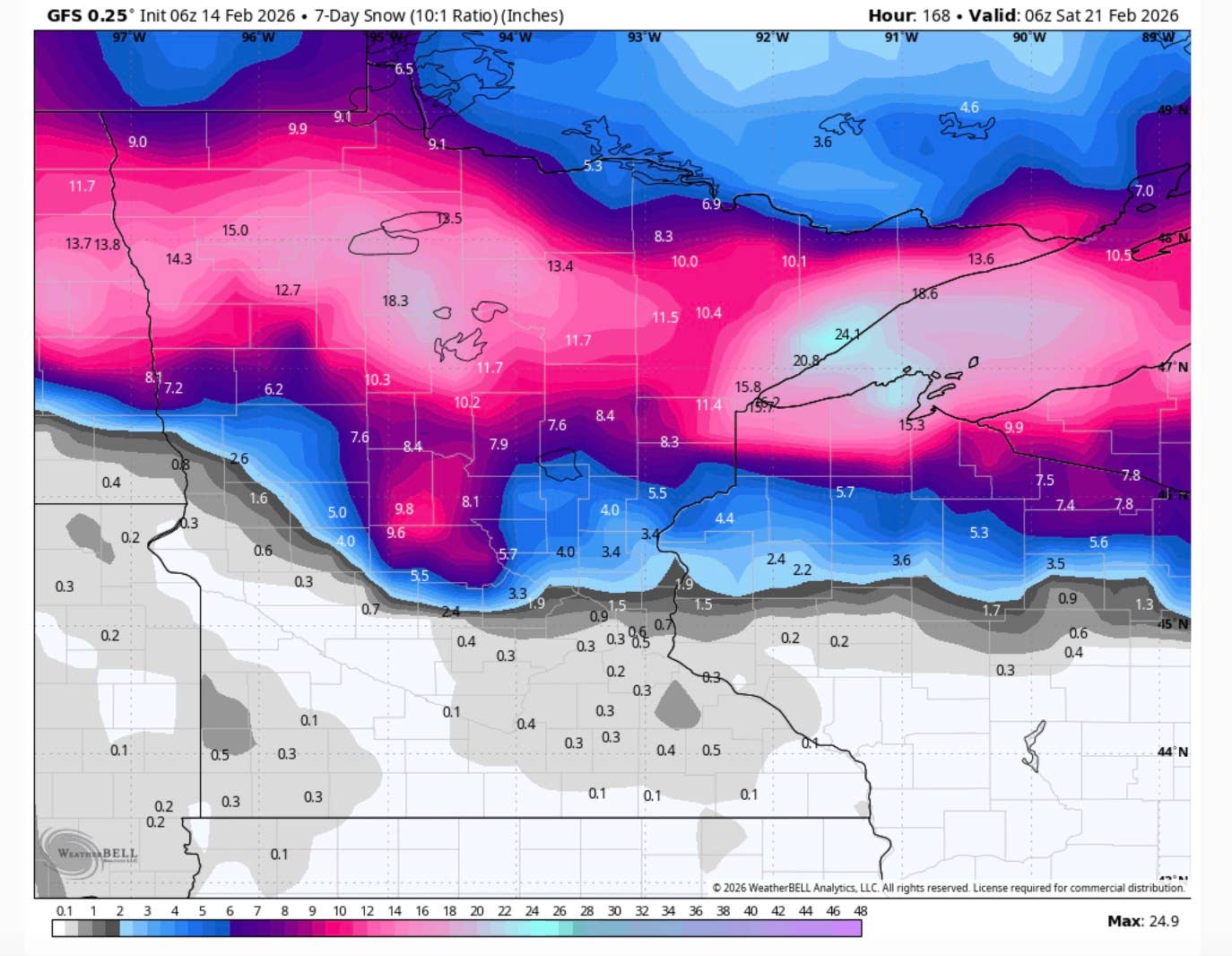 Wide range of snow possibilities in Minnesota as series of storms head ...