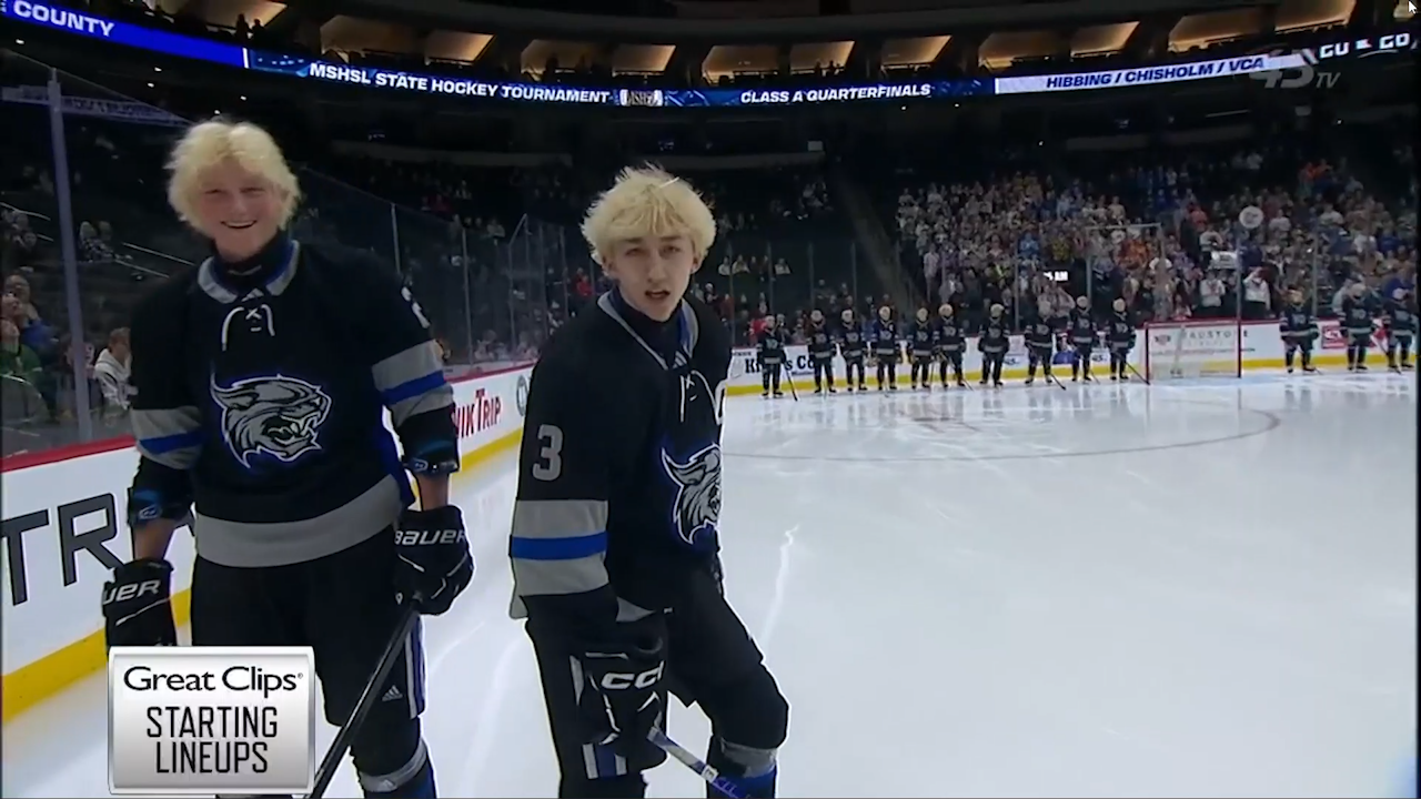 Hockey hair flowing at Day 1 of 2026 Minnesota state tournament - Bring ...