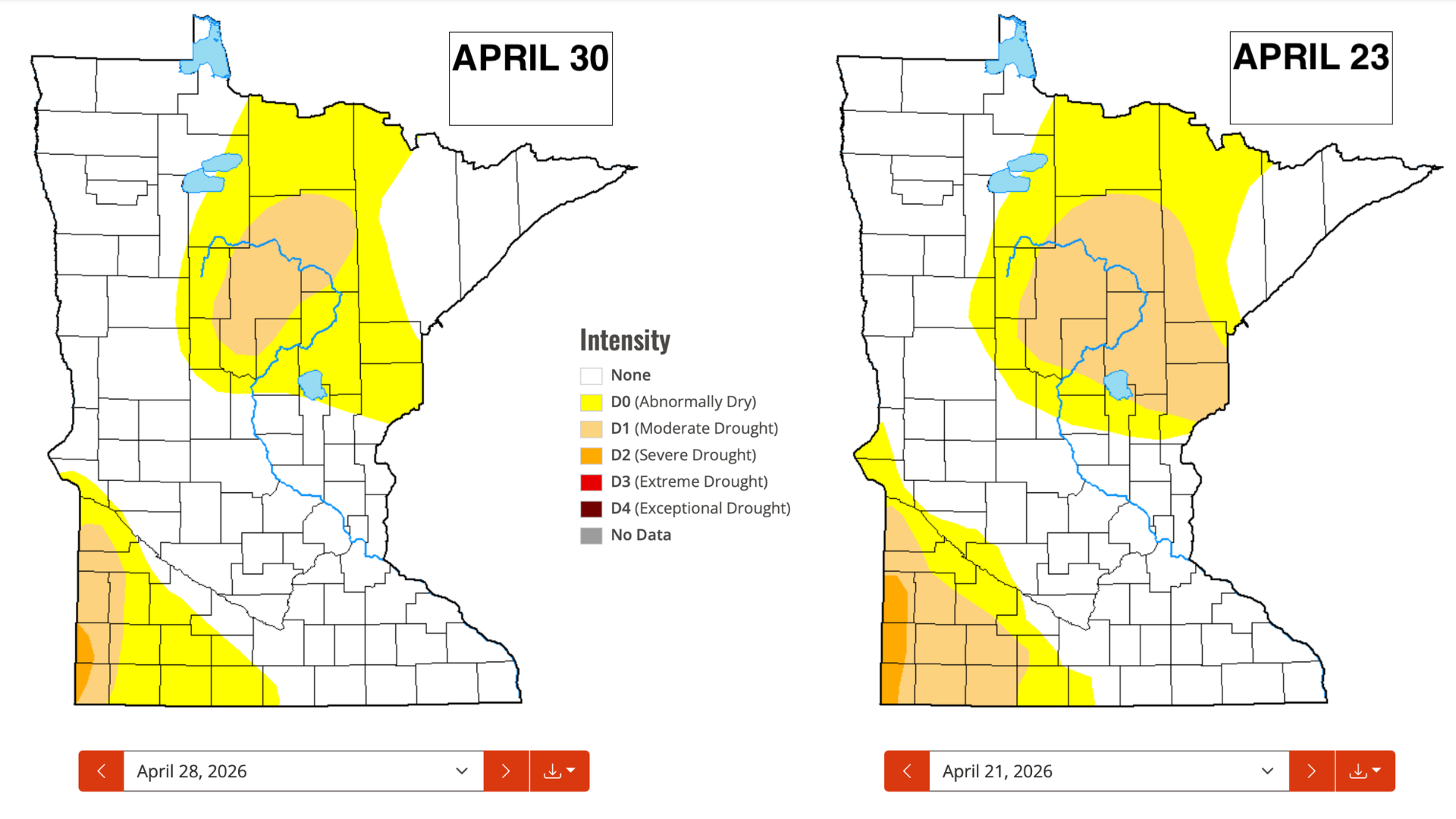 Drought relief in Minnesota, but nationwide is a different story ...