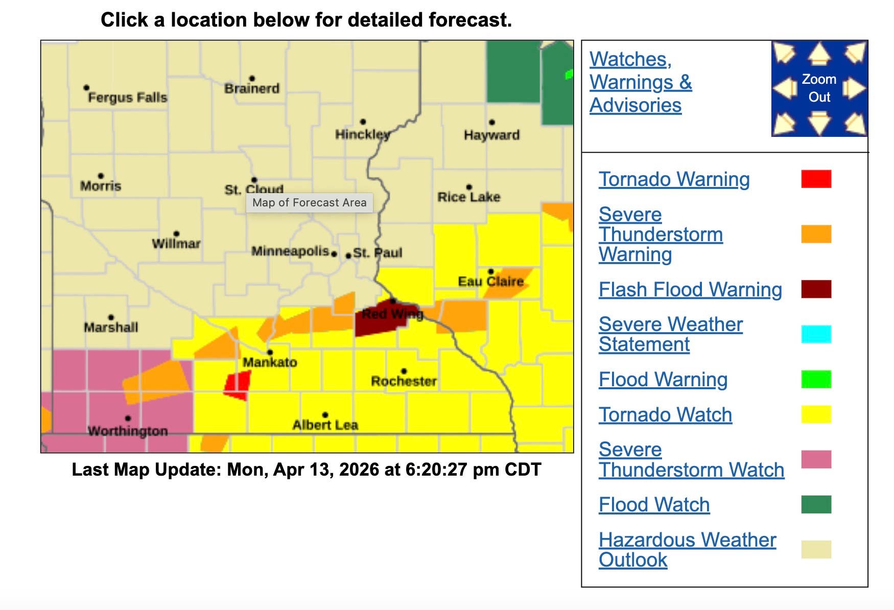 Tornado watch issued in Minnesota: Damaging hail, strong twisters ...