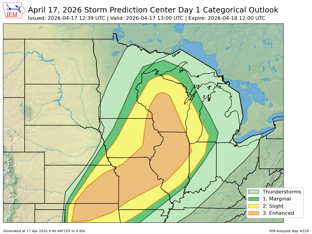 Severe watch in eastern Minnesota, Wisconsin as storms intensify Friday ...