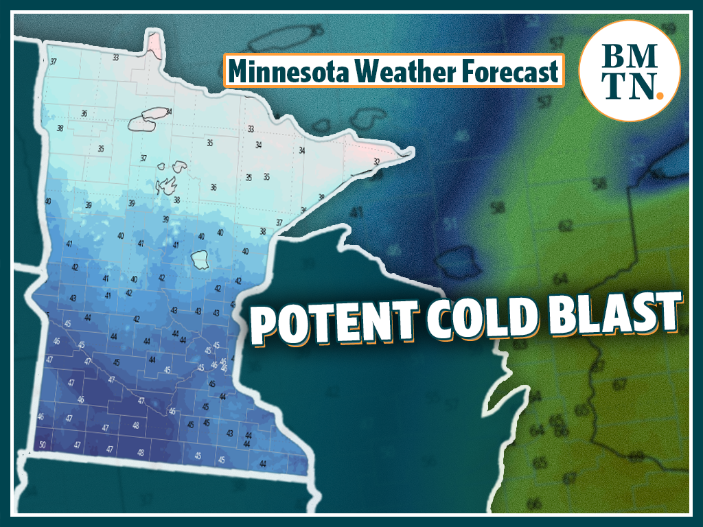 Potent cold air blasts Minnesota as severe storms rock Wisconsin, Iowa ...