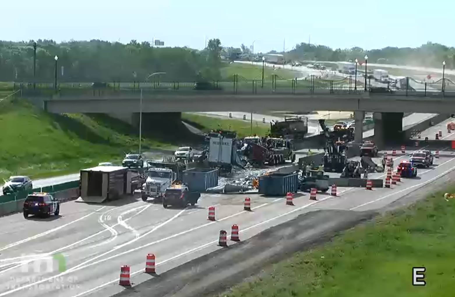 Semi crash, spill closes eastbound I-94 in Monticello - Bring Me The News