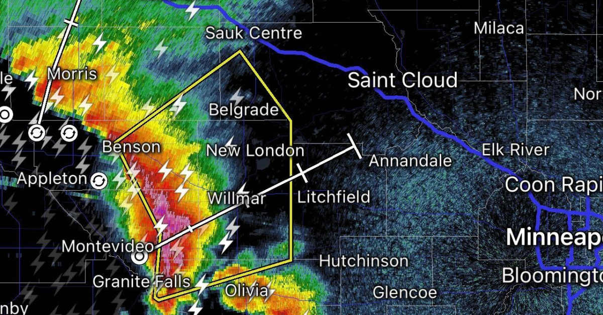 Severe storms racing through Minnesota Monday morning - Bring Me The News