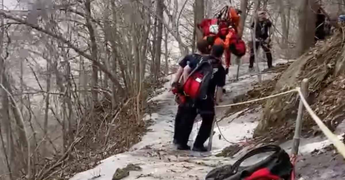 Watch: Family-of-three rescued from Red Wing bluff - Bring Me The News