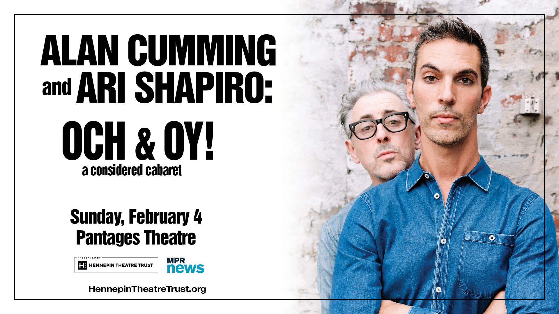 Alan Cumming & Ari Shapiro - Och & Oy! a considered cabaret - Bring Me ...