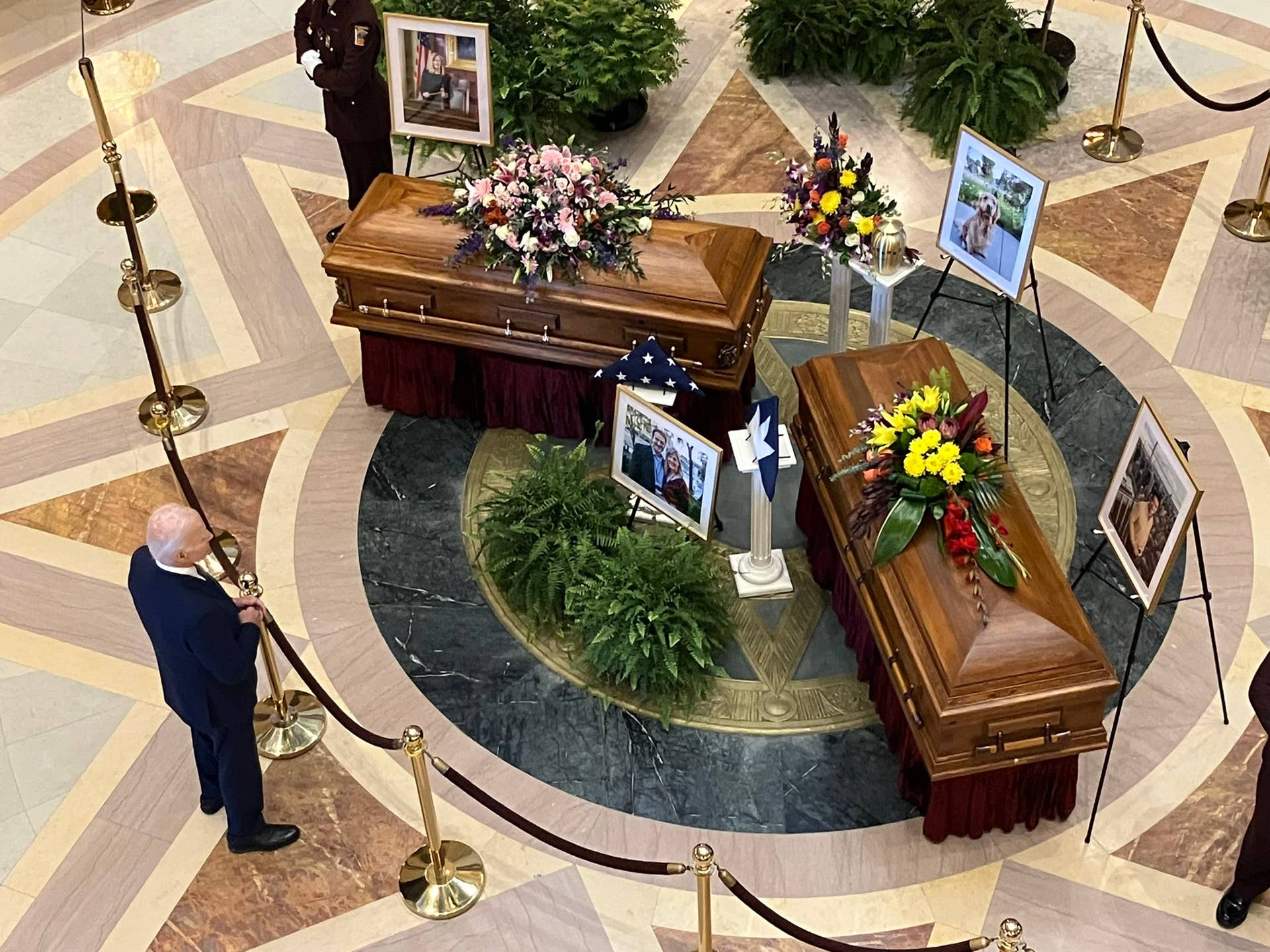 Joe Biden visits Melissa and Mark Hortman memorial at Minnesota Capitol ...