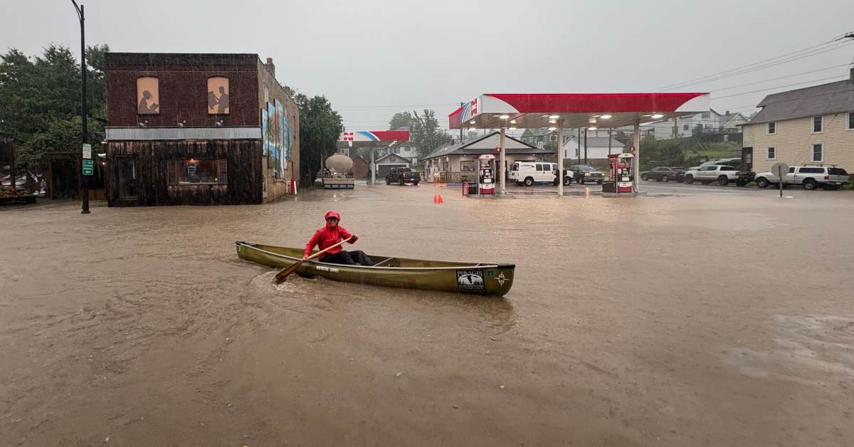 Torrential rain causes flash flooding in downtown Ely - Bring Me The News