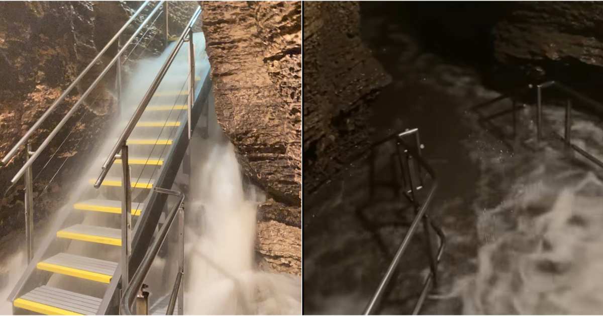 Floodwaters gush through cave attraction in southeastern Minnesota ...