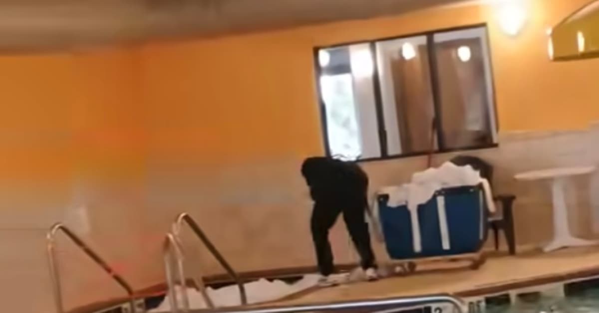 Hotel under scrutiny after viral video shows staffer washing sheets in ...