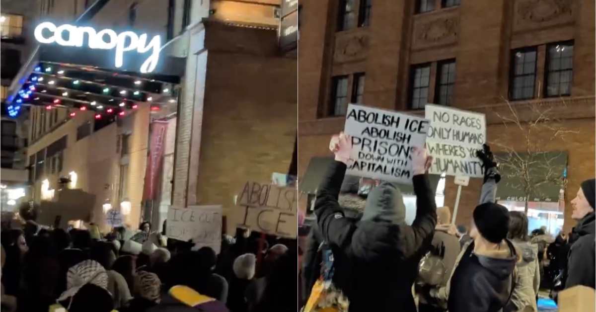 What happened during Friday night anti-ICE protest in downtown ...