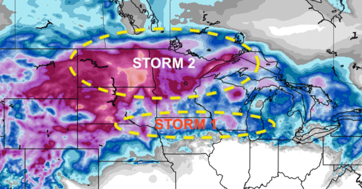Latest on the 2 snowstorms set to impact Minnesota - Bring Me The News