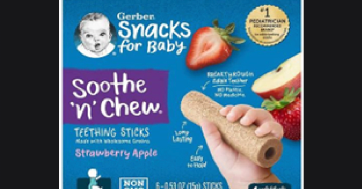 Minnesota issues alert for Gerber teething sticks over choking hazard ...