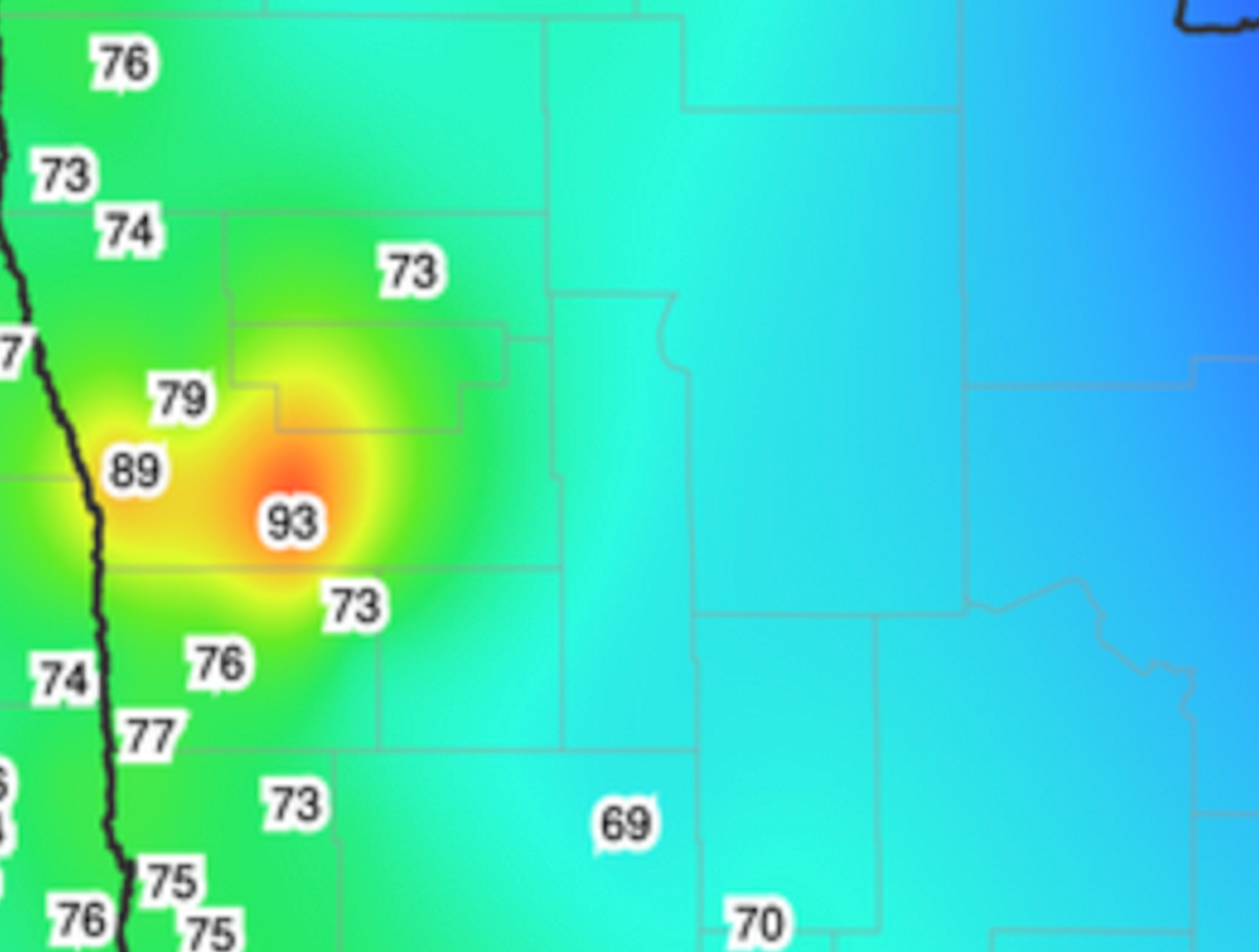 Rare weather phenomena sparks freak overnight heat surge in tiny ...