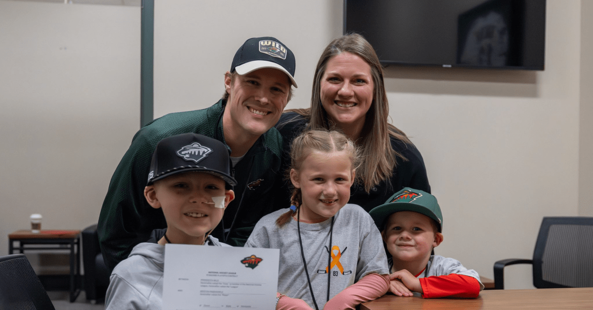 Wild, Penguins team up to give Minnesota boy battling leukemia a day he ...