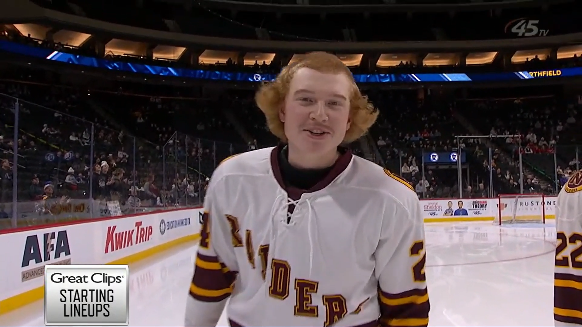 Hockey hair in full flow: The best from Day 1 of the Minnesota state ...