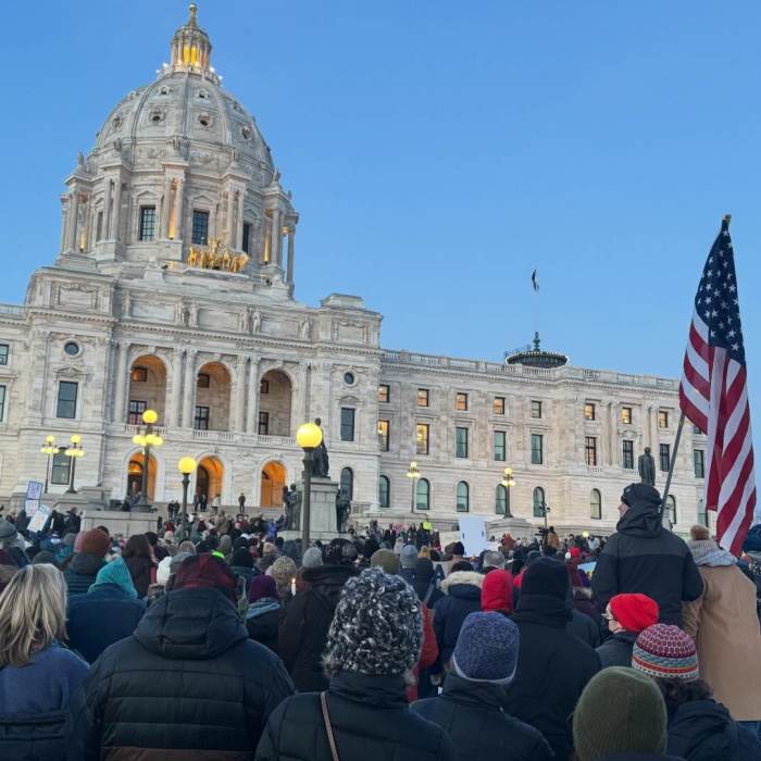 What happened during Friday night anti-ICE protest in downtown ...