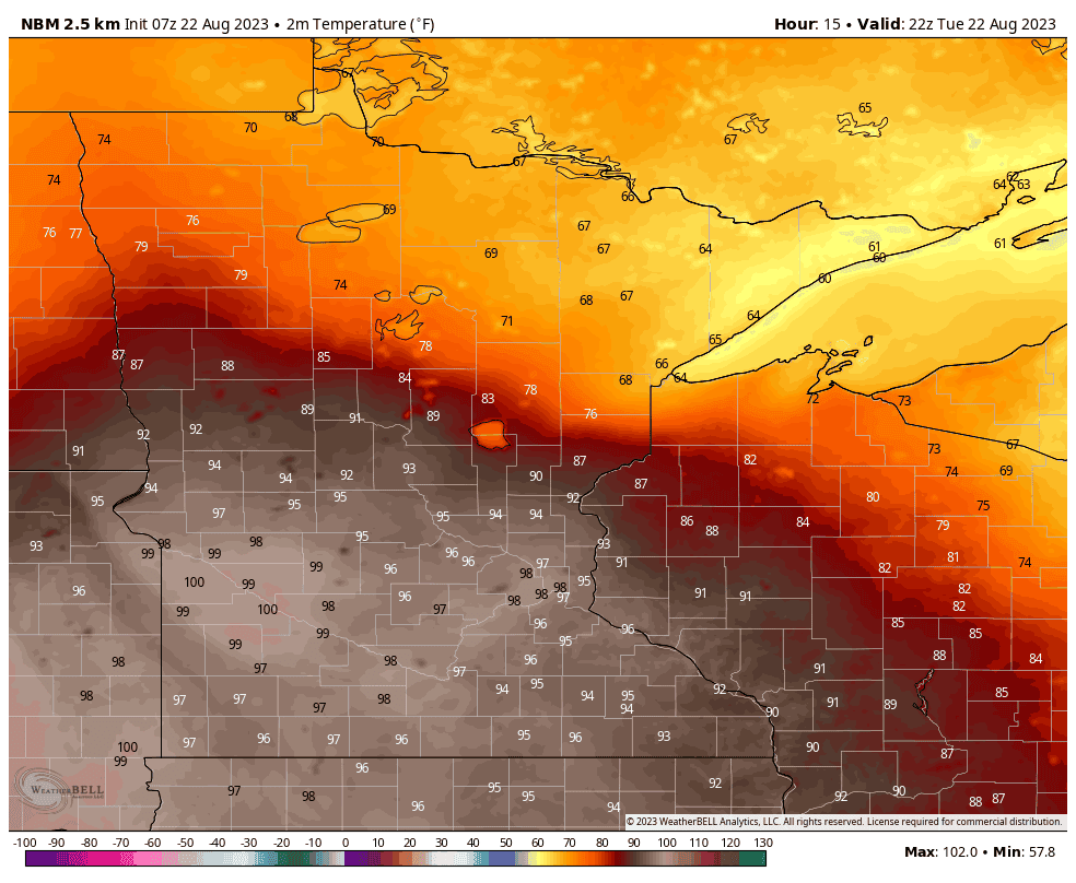 How hot today? Here's what the NWS and the models are predicting ...