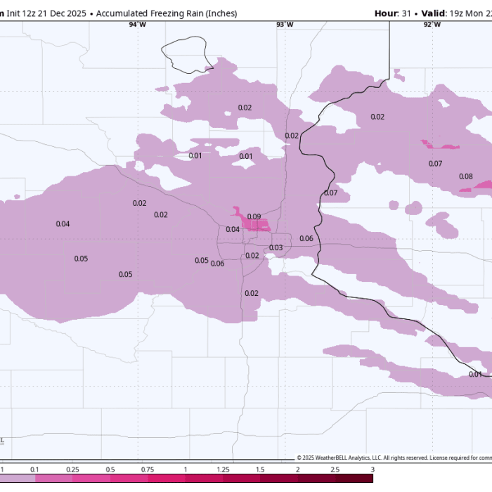 Slippery Monday commute in the Twin Cities? Potential storm around ...