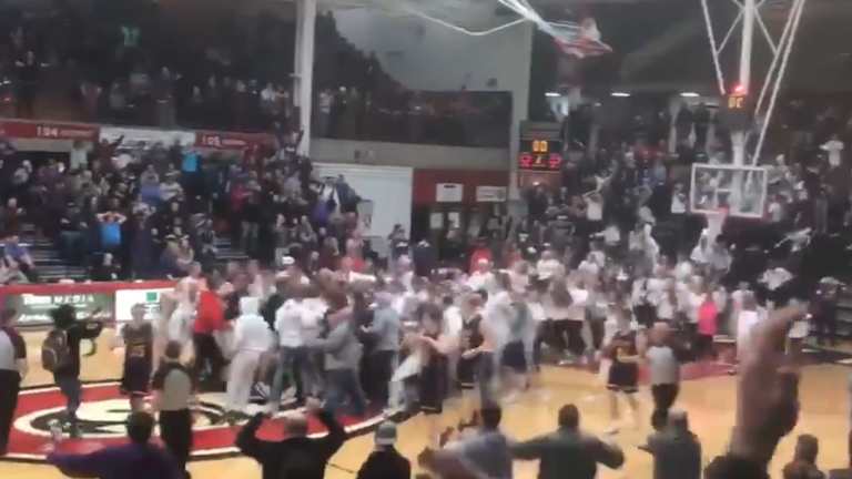 Watch: Double court storming in St. Cloud after wild finish in high ...
