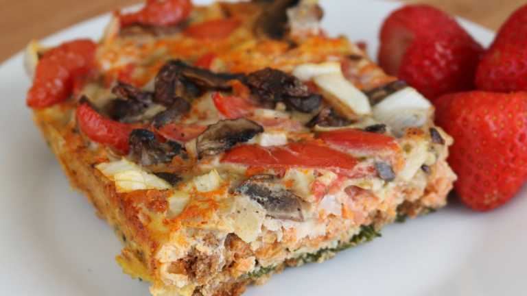 Recipe: Forage through your fridge for this yummy egg bake - Bring Me ...