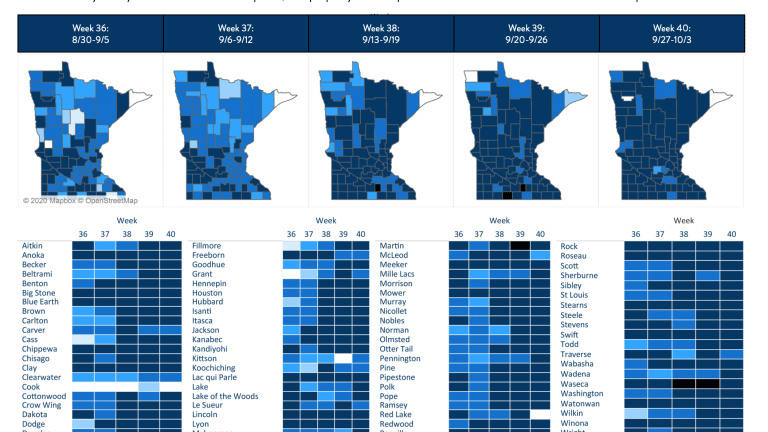 County infection rates continue to increase nearly everywhere in ...