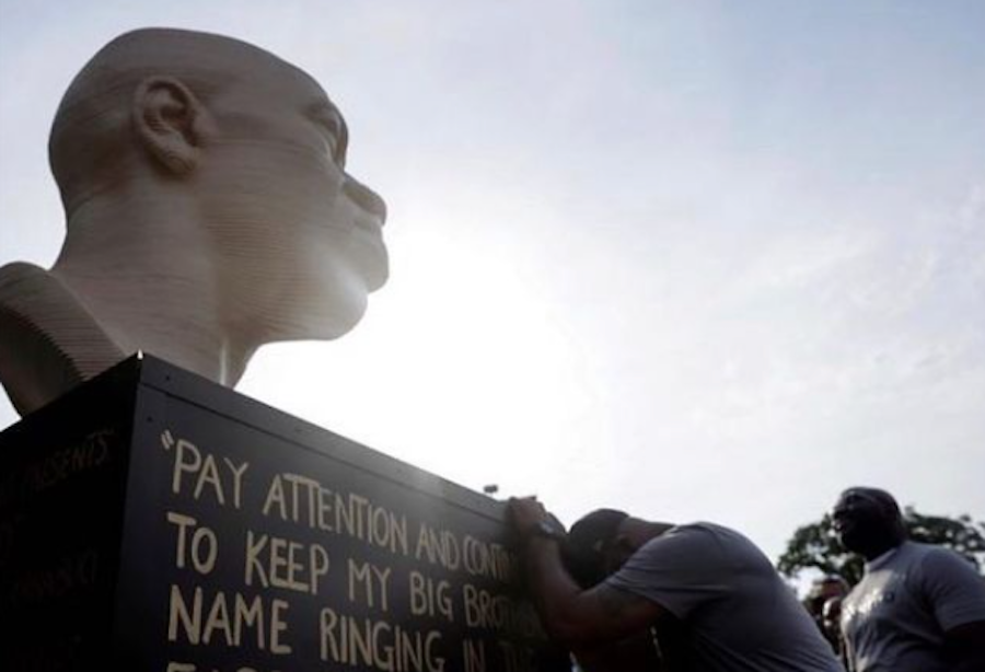 George Floyd statue debuts in Brooklyn on landmark Juneteenth holiday ...