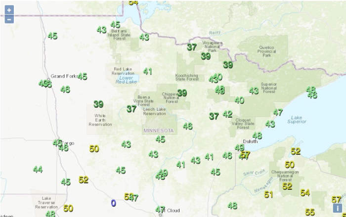 Winter reminder: Temps dive into the 30s in northern Minnesota - Bring ...