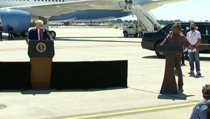 President Trump Speaks At Msp Airport Heres What He Said Bring Me