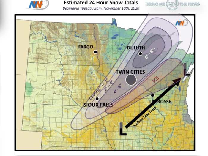 Winter storm warning, ice storm warning issued in Minnesota - Bring Me ...