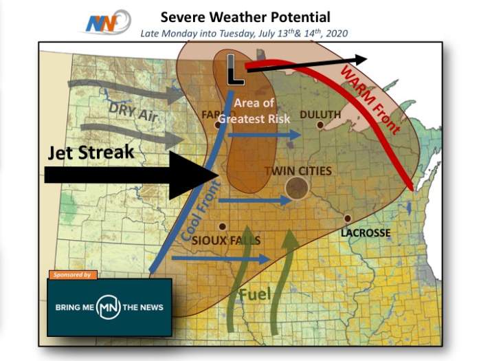 Parts of Minnesota upgraded to enhanced risk of severe storms Monday ...