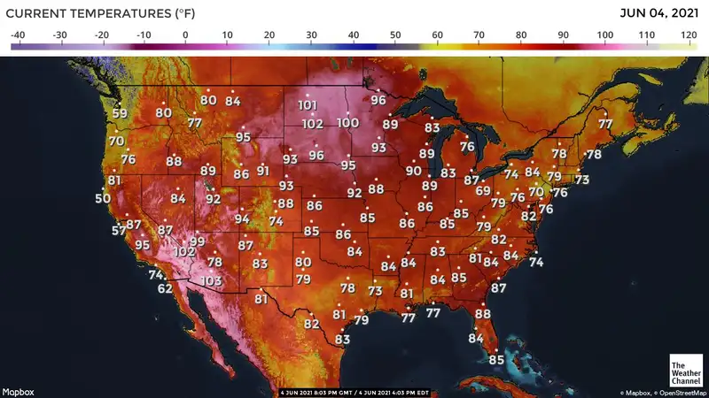 The hottest temperatures in Minnesota this afternoon - Bring Me The News