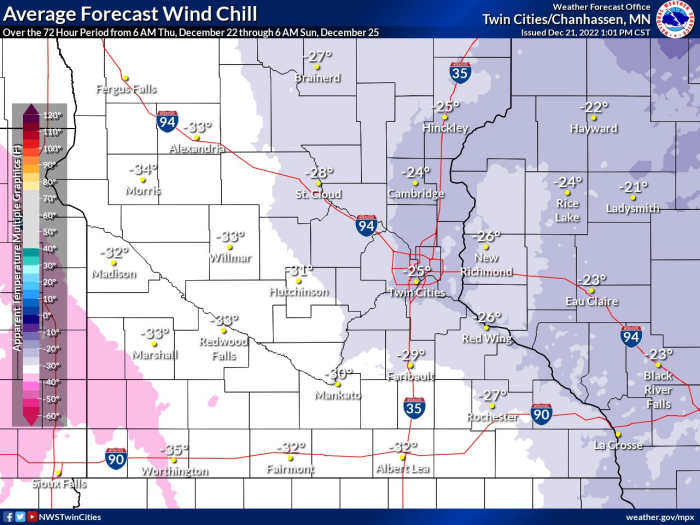 Blizzard warning expands; -25F or worse wind chill to last days - Bring ...