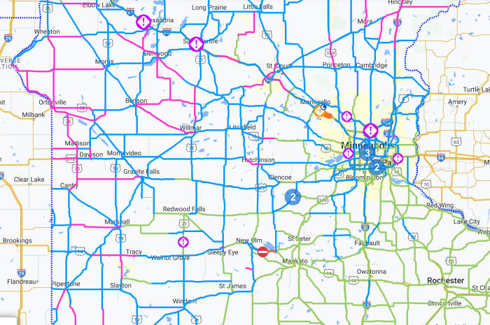 Crashes across Minnesota after heavy, slushy snow falls overnight ...