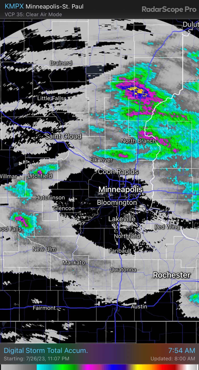 Thursday rain totals and where severe storms could develop again Friday ...