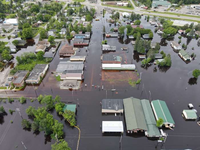 Photos: Small town of Cook underwater, emergency declared - Bring Me ...