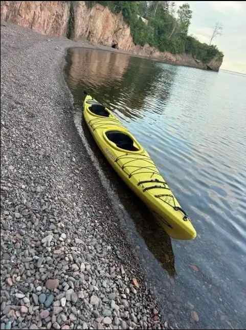 Is this yours? Mystery surrounding a washed up yellow kayak in Duluth ...