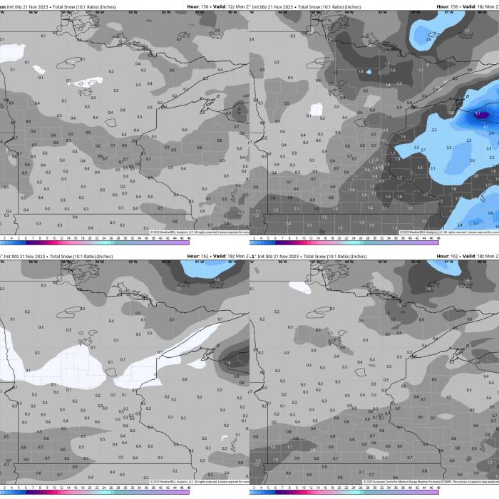 Temps plunge for Thanksgiving and eyes on weekend storm system - Bring ...