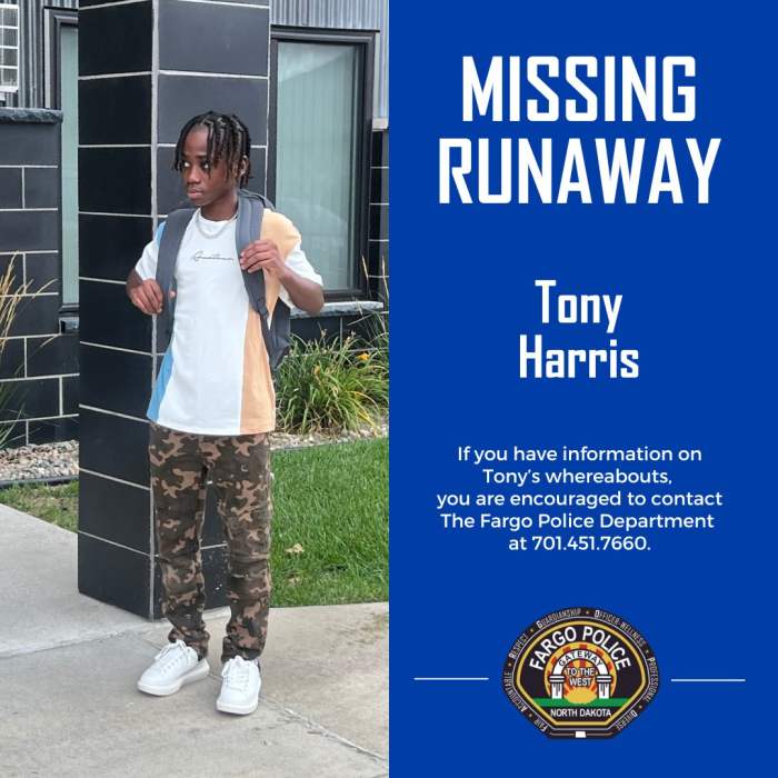 Police: Missing boy, 14, last seen in south Fargo - Bring Me The News