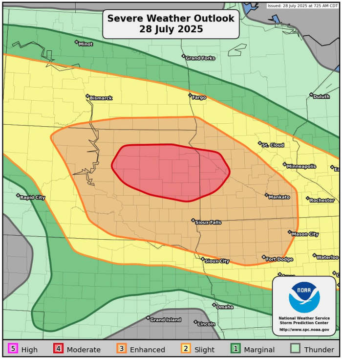 Minnesota derecho threat: 100 mph winds, widespread damage possible ...
