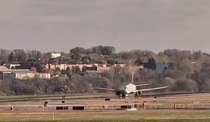 Delta plane aborts takeoff at MSP as video shows apparent engine ...