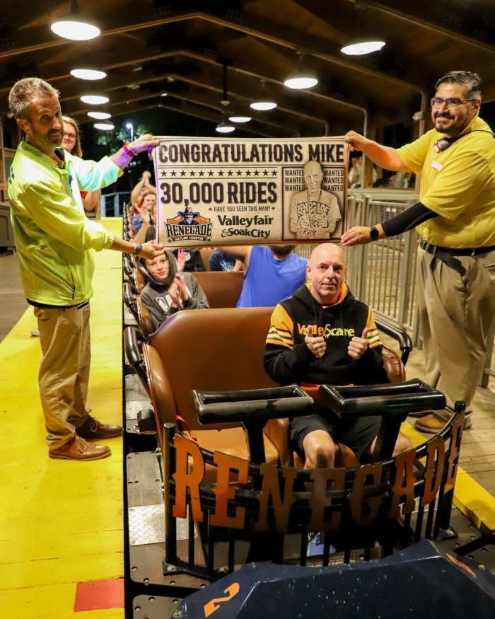 Renegade 'super fan' takes his 30,000th ride on the Valleyfair roller ...